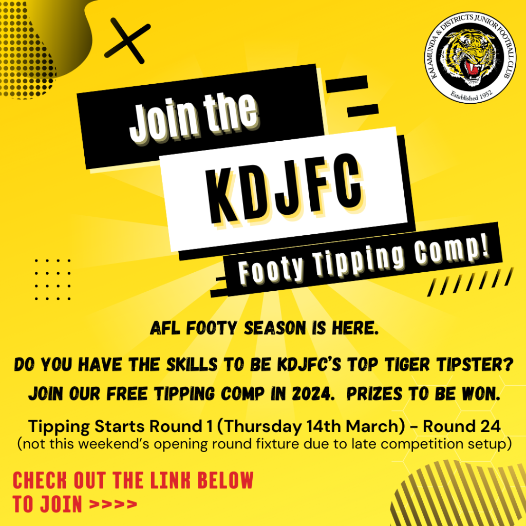Footy Tipping Competition – Kalamunda & Districts Junior Football Club